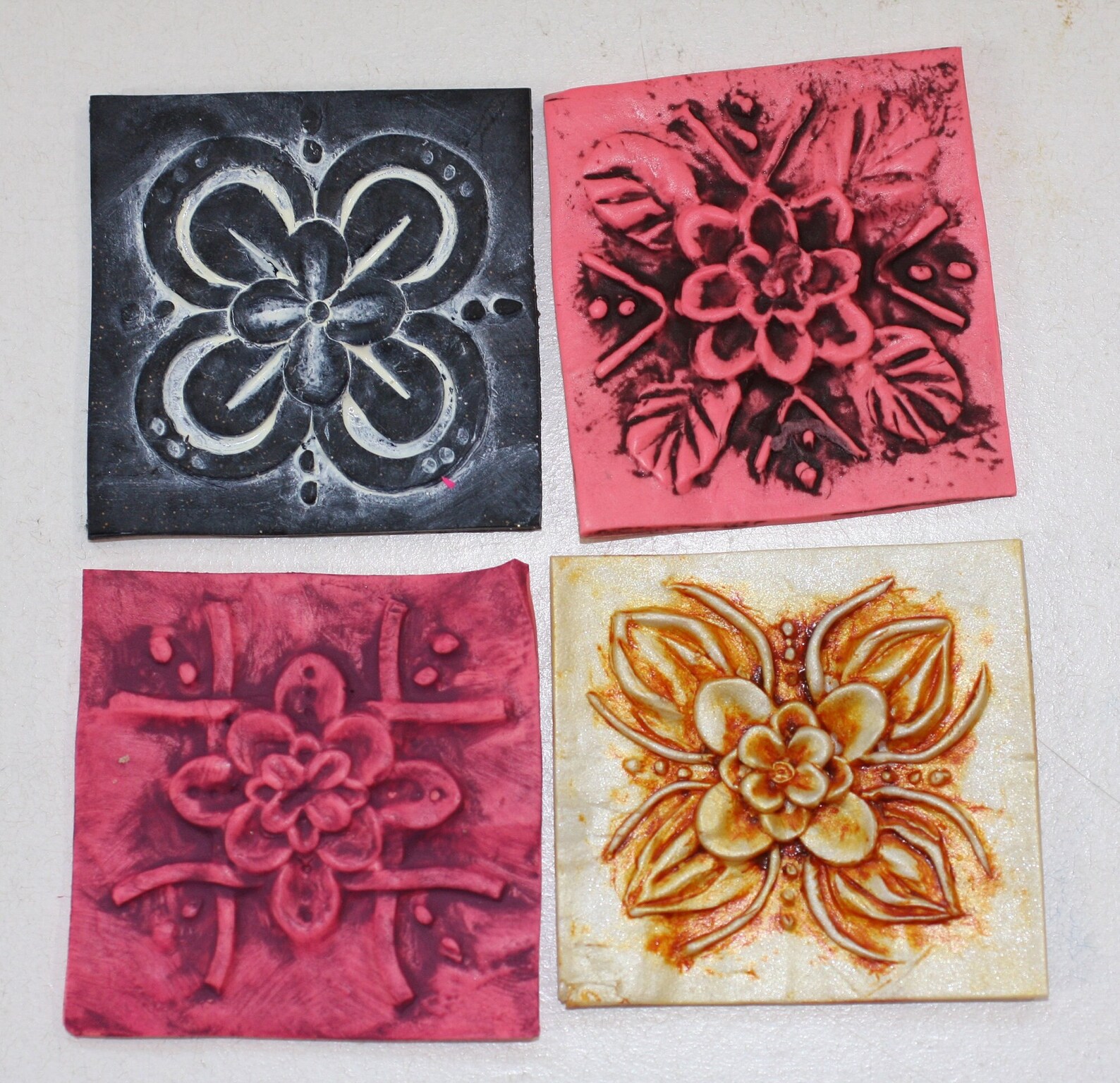 Set of 4 Original Molds "deco Flowers" - Etsy