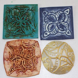 Set of 4 Original Sculpted Molds "victorian Squares" - Etsy