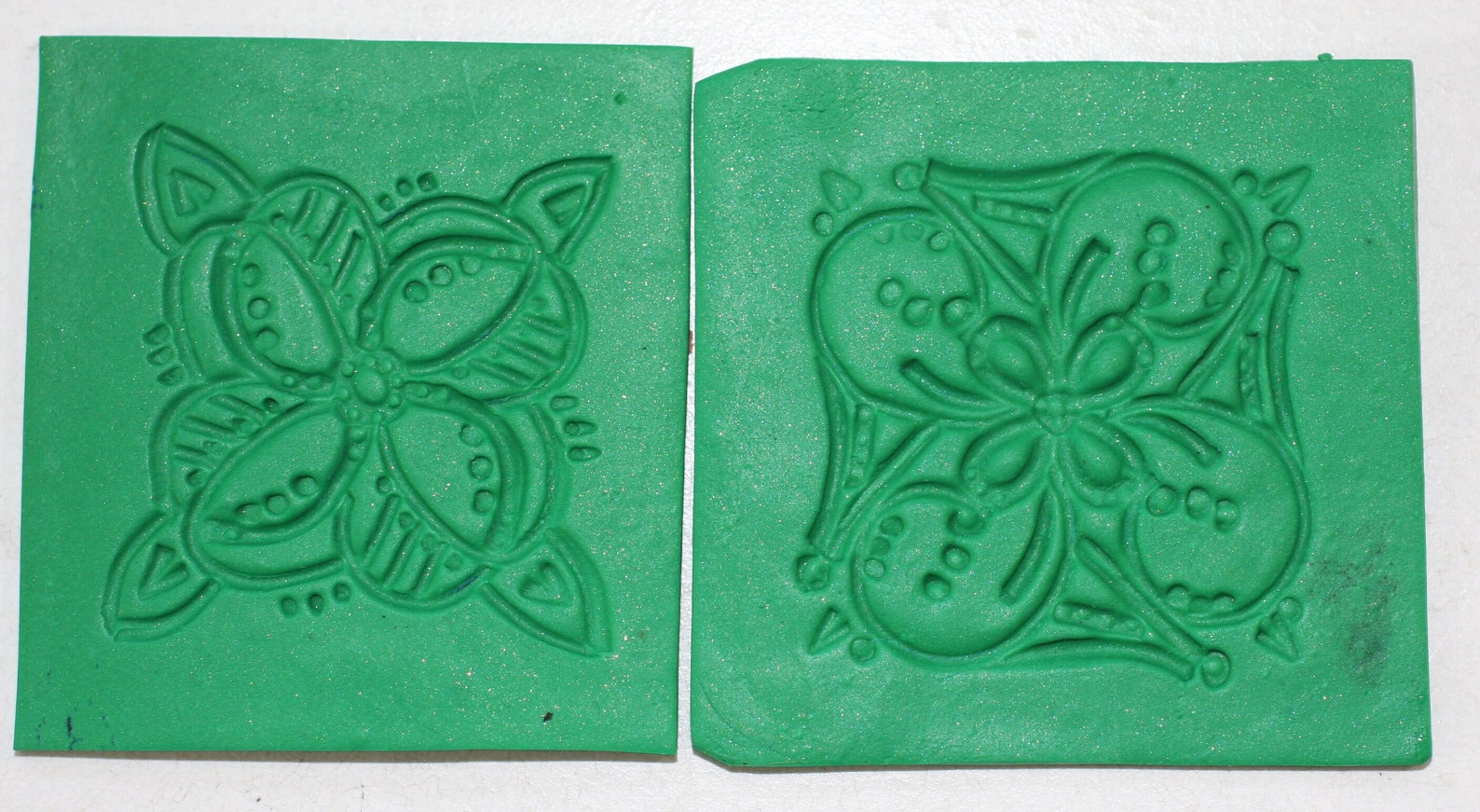 Set of 4 Original Sculpted Molds "victorian Squares" - Etsy