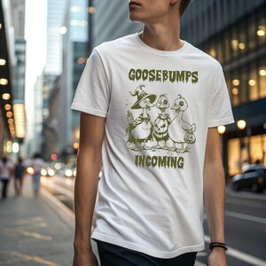 Goosebumps Incoming Halloween Goose SVG PNG, Funny Witch Zombie Vampire ...