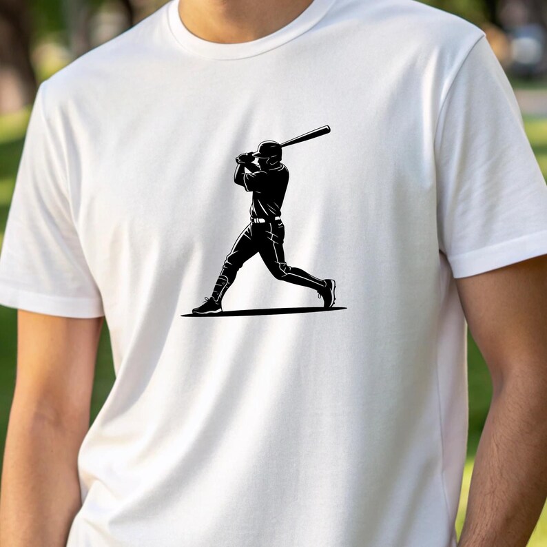 Baseball Player Silhouette SVG Bundle, Batting Pitching Catching Poses ...