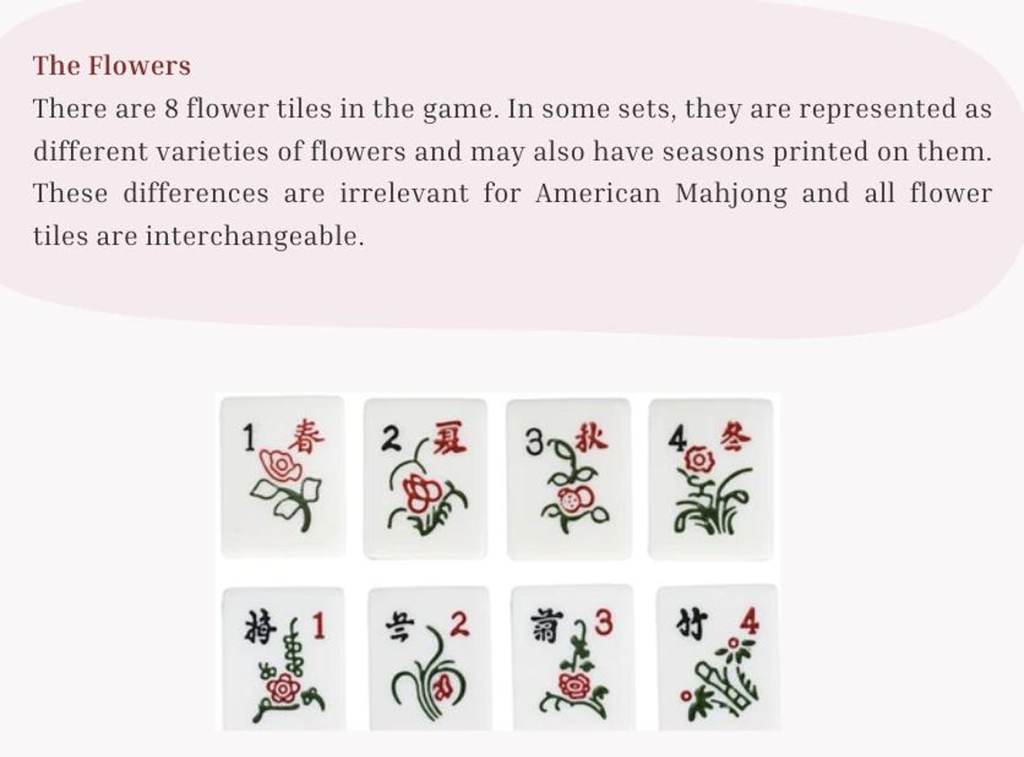 Complete Printable Mahjong Rules - Illustrated Guide - Etsy