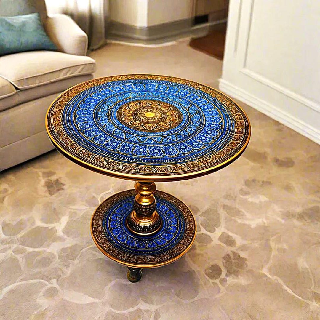 Wooden Round Shape Coffee Table. - Etsy