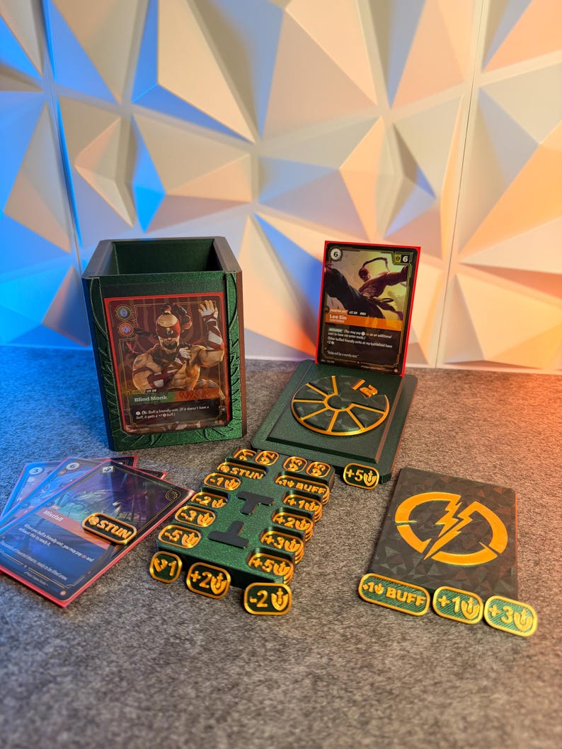 Riftbound Deck Box | 100 Cards | Magnetic | With Life Counter ...