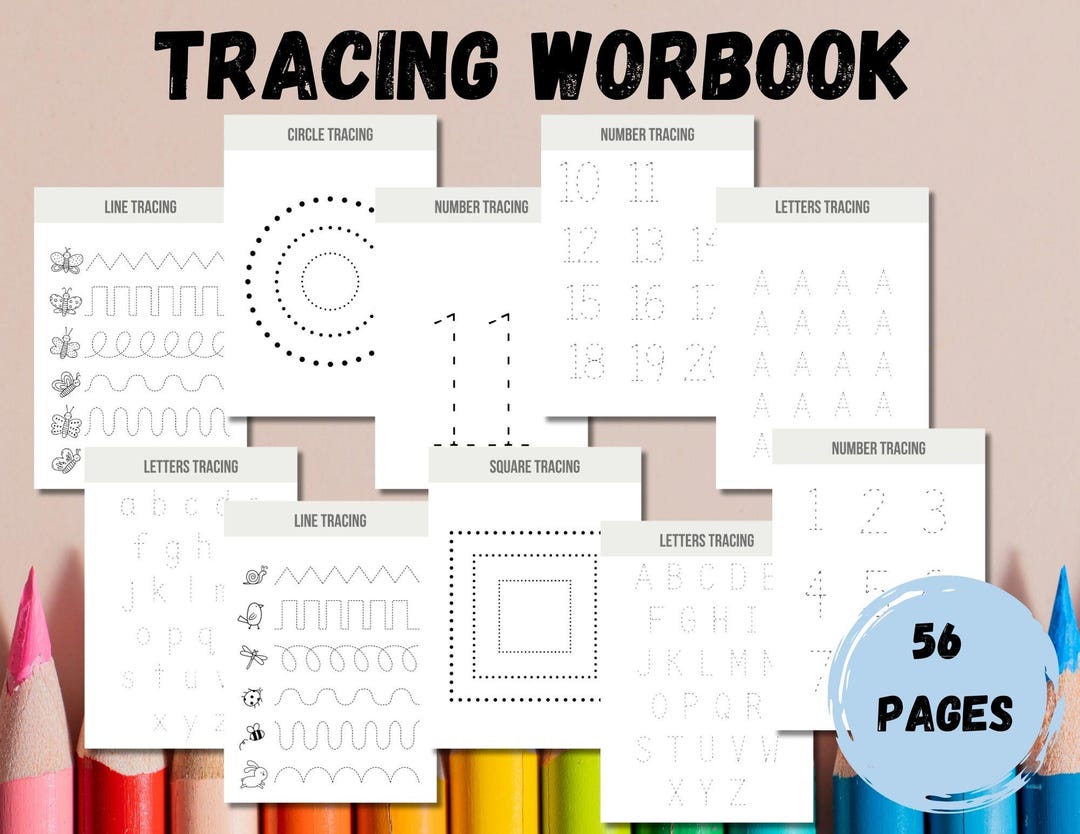 Tracing Worksheets. Alphabet Number Lines Tracing. Preschool ...