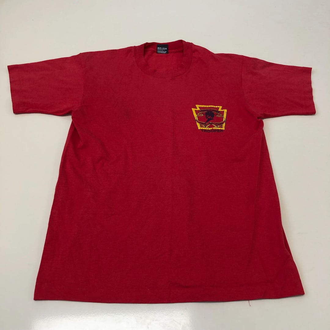 Vintage Pennsylvania State Police Trooper T Shirt Size Large - Etsy