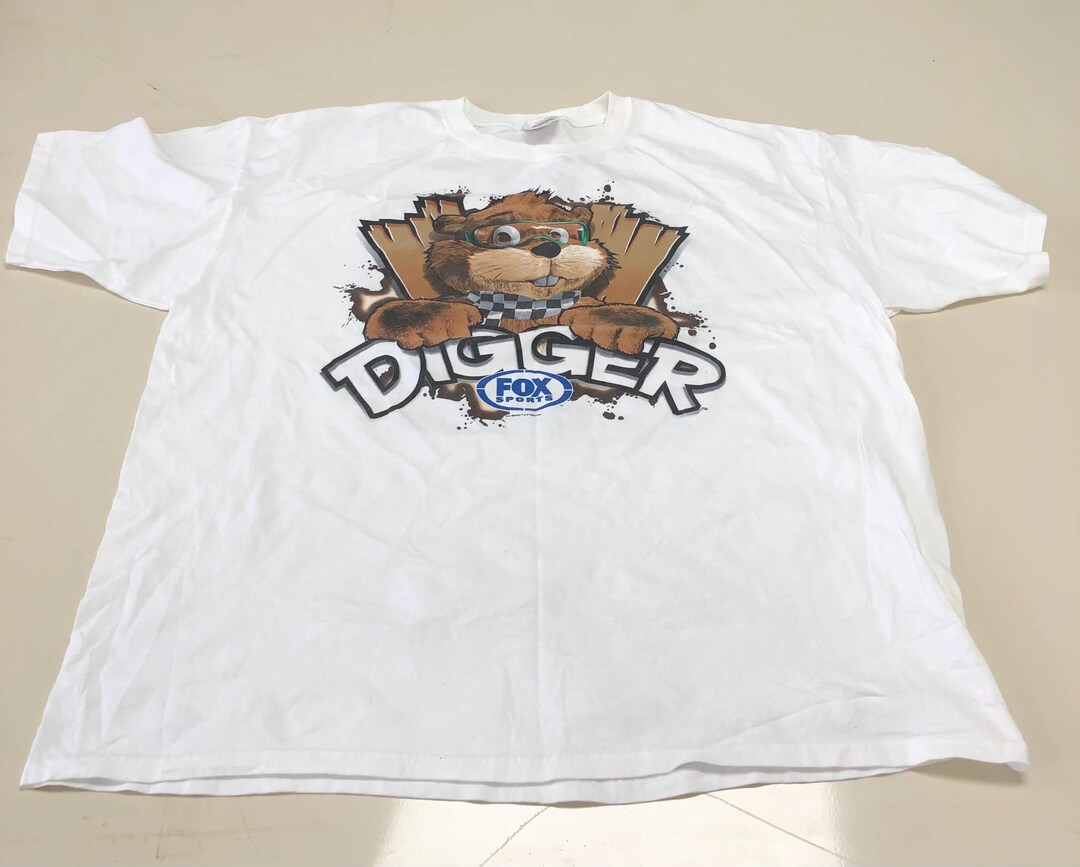 Vintage Fox Sports Nascar Digger T Shirt Size 3 Xl - Etsy