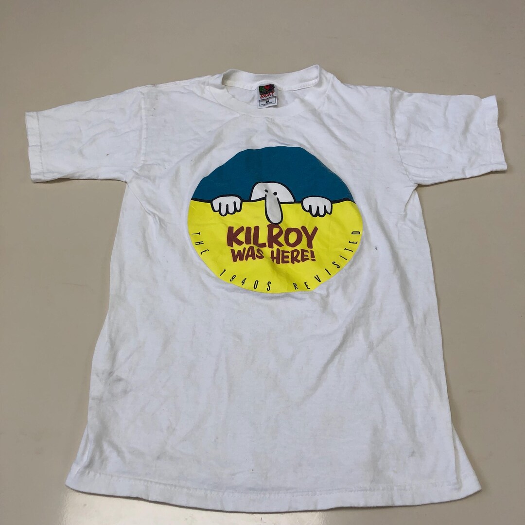 Vintage Kilroy Was Here 1940s Revisited T Shirt Size Small 1990s - Etsy