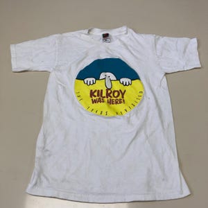 Vintage Kilroy Was Here 1940s Revisited T Shirt Size Small 1990s - Etsy