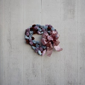 Rustic Cone Heart Shaped Wreath - Etsy