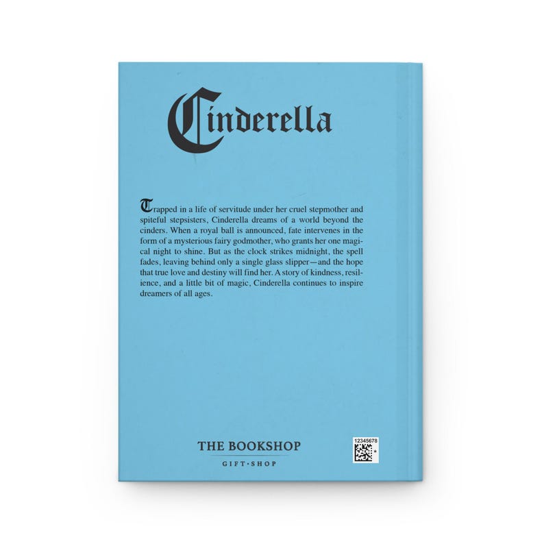 Cinderella Journal | Vintage-inspired Literary Notebook | Gift for Book ...