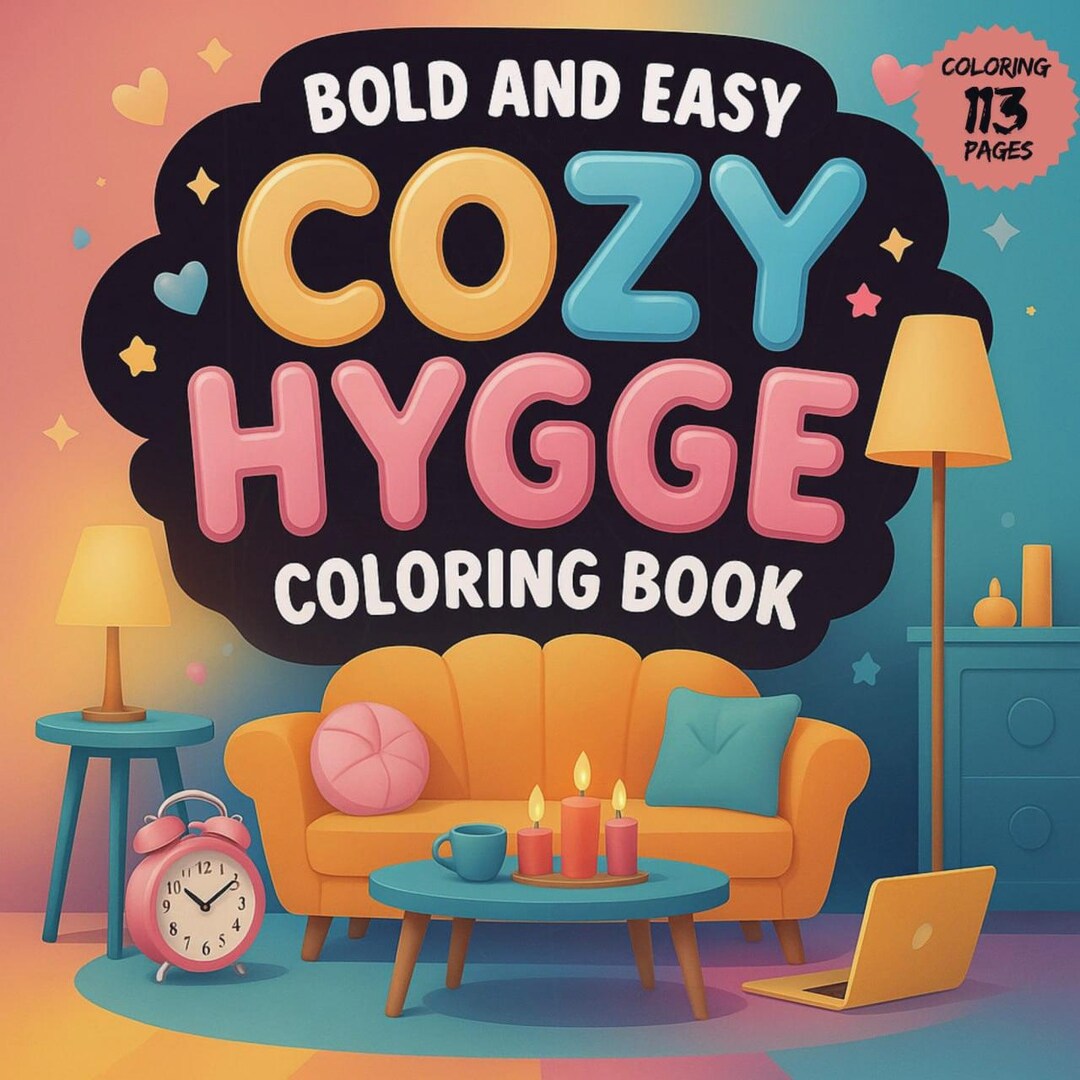 Coco Wyo Cozy Hygge Coloring Book PDF – 113 Printable Pages for Kids ...