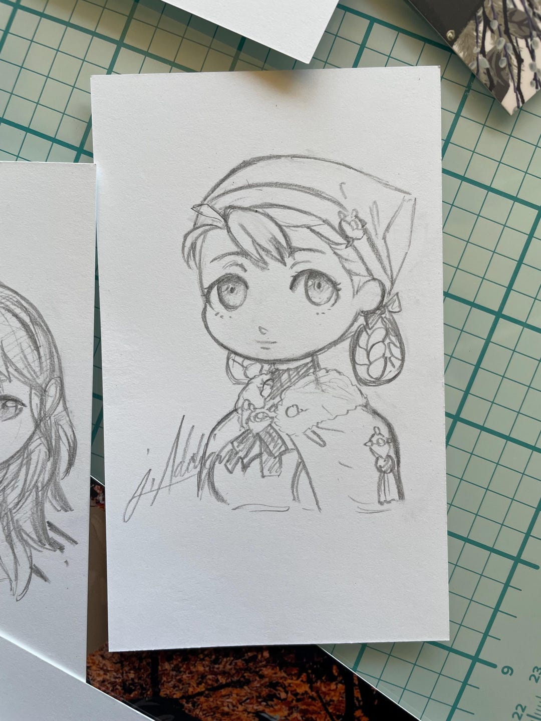 Personalized Index Card Chibi - Etsy