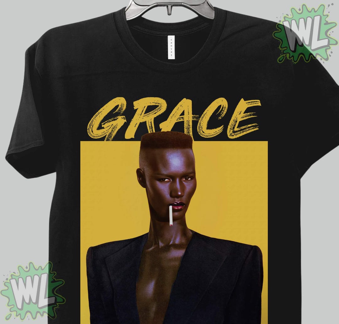 Grace Jones T-shirt | 70s 80s Disco Icon Graphic Tee | Art Pop Vintage ...