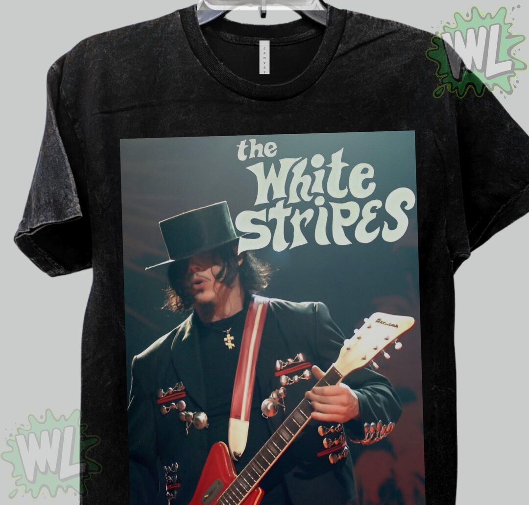 The White Stripes T-shirt | Vintage Rock Tee | Retro Jack White Band ...
