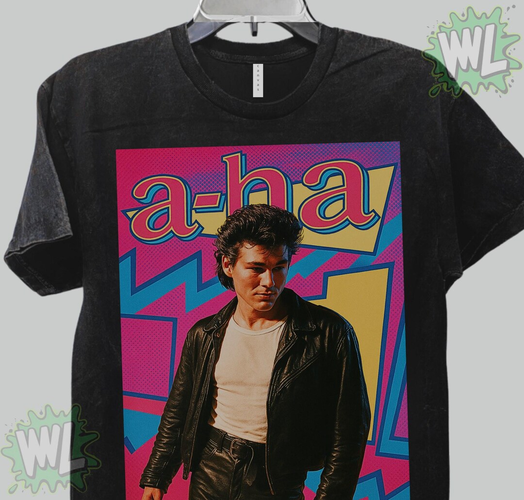 A-ha 80s Retro T-shirt | Vintage Synth Pop Graphic Tee | Take on Me ...