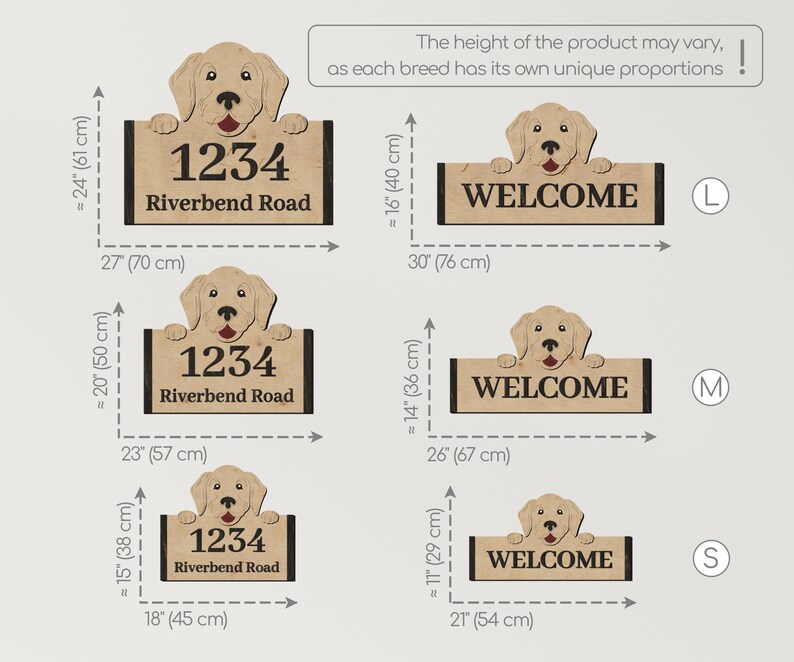 Personalized House Sign With Dog Breeds & Cats - Custom Engraved ...