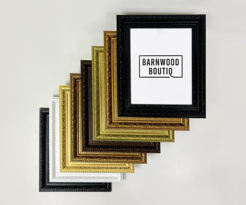 Custom Ornate Vintage Picture Frames – Antique Baroque Style Wall Decor ...