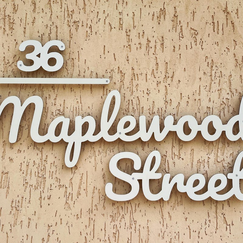 Cursive House Numbers - Etsy