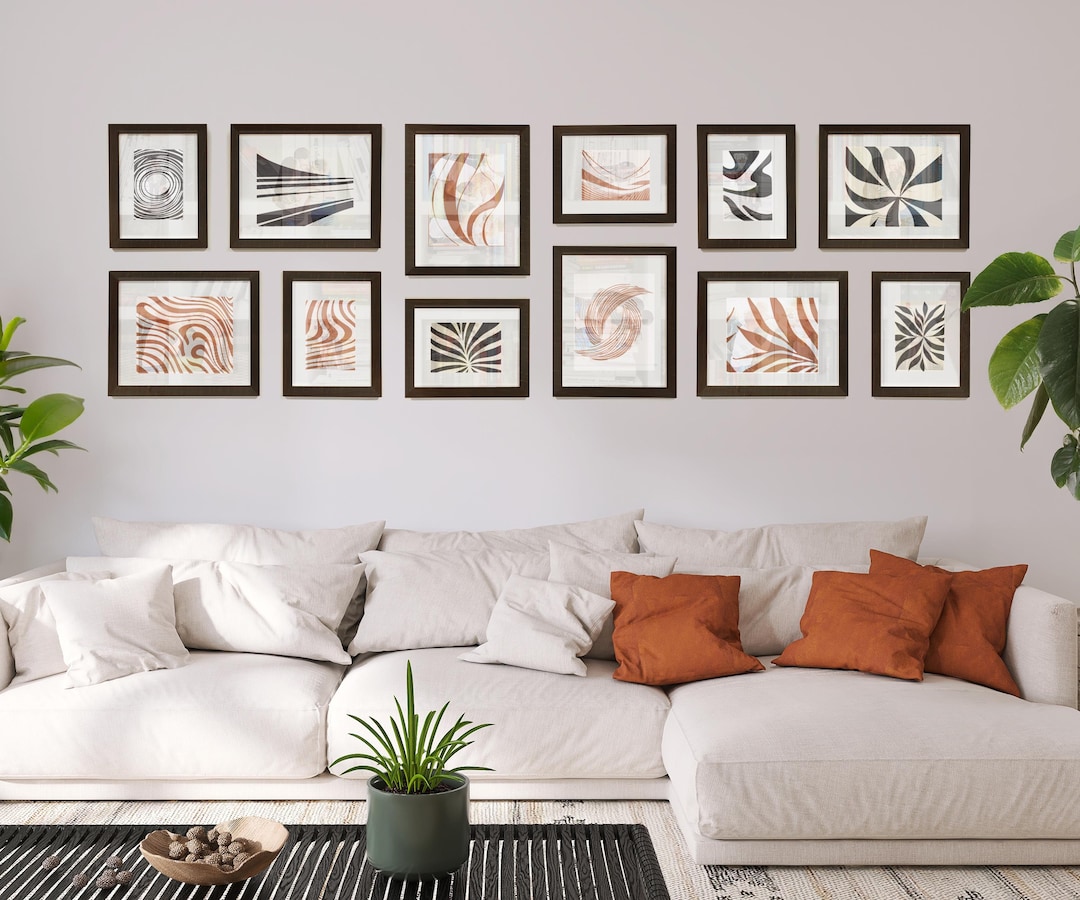 Rustic Mat Board Gallery Wall – Farmhouse Frame Set, Our Happy Place ...