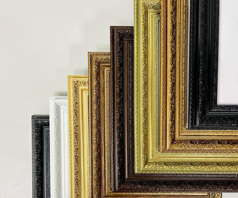 Custom Ornate Vintage Picture Frames – Antique Baroque Style Wall Decor ...
