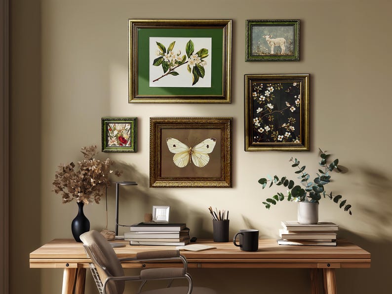 Retro Picture Set – Vintage Prints & Matboard, Family Gift, Photo ...