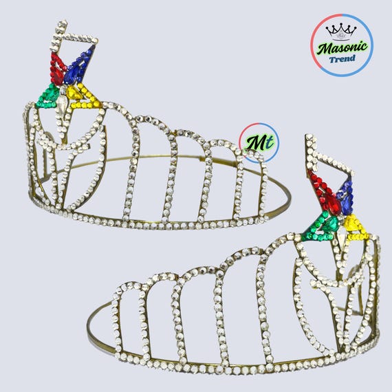 Masonic Queen Crown OES Five Stars Crown, Order Of Eastern Star Latest ...