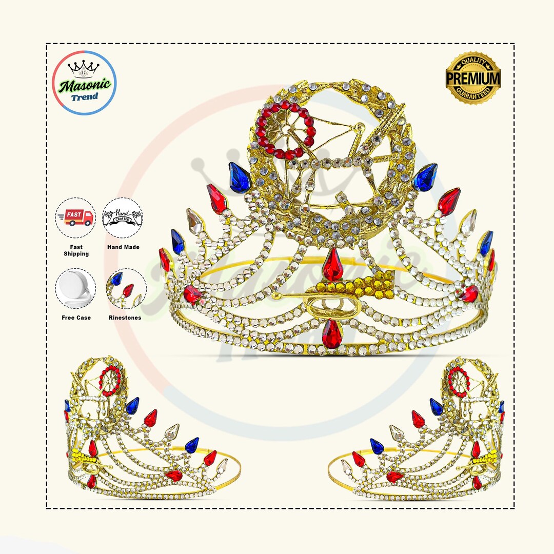 Worthy HOJ Crown, Masonic Heroines of Jericho Grand Worthy Crown With ...