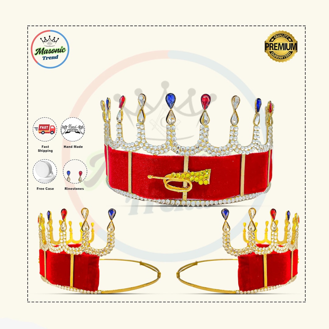 Heroines of Jericho Crown With Red Velvet and 12 Pointes Hand Made in ...