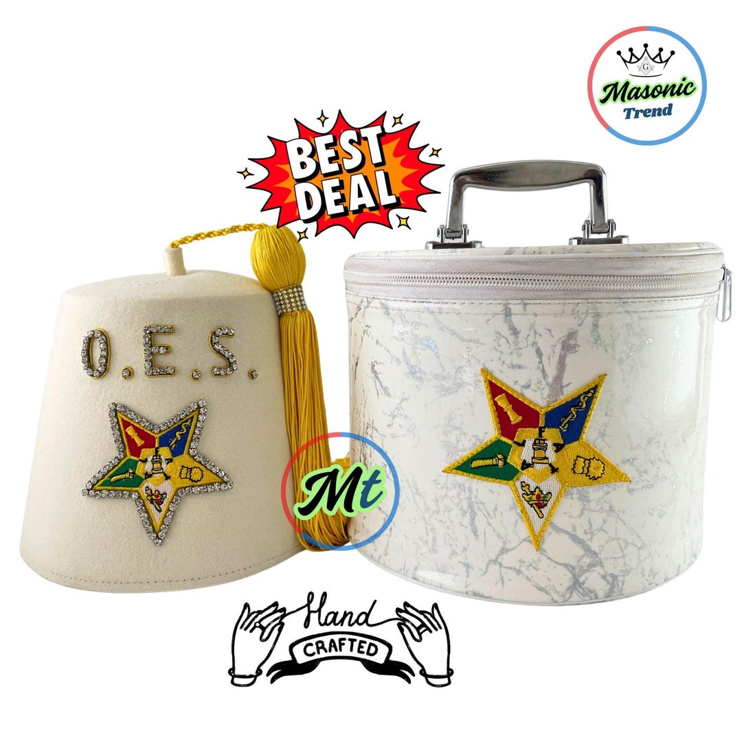 Masonic Freemasonry Premium Quality OES Fez With Latest Style Fez Case ...