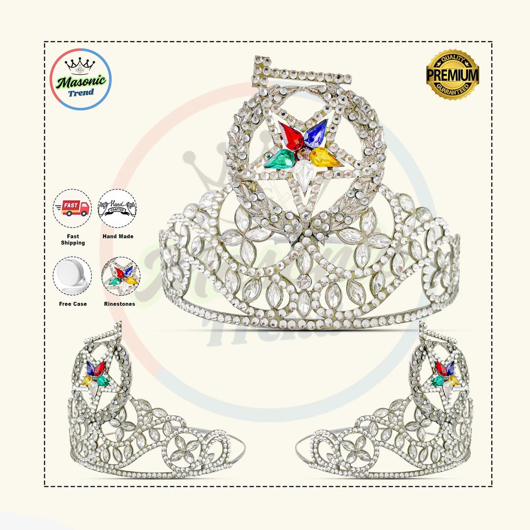 OES Grand Worthy Matron Crown With Gavel –new Edition Cassandra Style ...