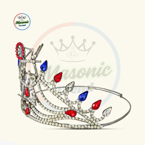 HOJ Crown, Masonic Heroines of Jericho Crown 12 Pointes Hand Made in ...