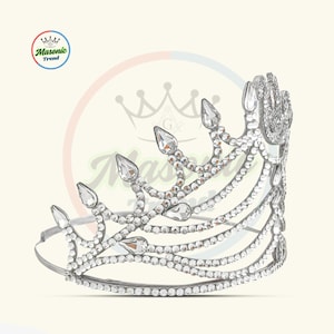 DOI Crown, Masonic Daughter of ISIS Crown Silver Tone With in Premium ...