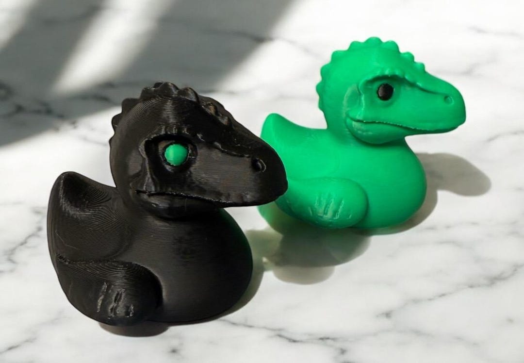 T-rex Duck | Jeep Duck | Cruise & Desk Decor | Dinosaur Gift | 3D Print ...