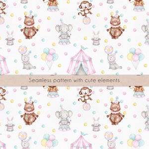 Pink Circus Watercolor Clipart, Pastel Color Circus Png, Cute Candy ...