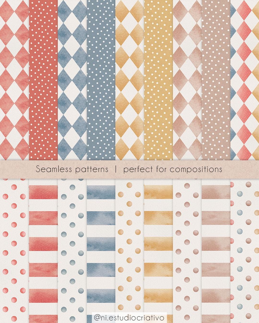 Circus Watercolor Clipart Set, Circus Invitation Bear PNG, Colorfull ...