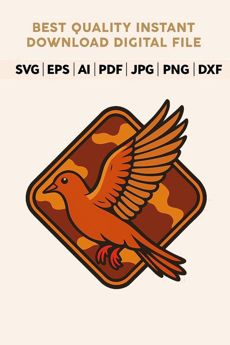 Dove Camo Hunting PNG ,vintage Mourning Dove Design,rustic Outdoor ...