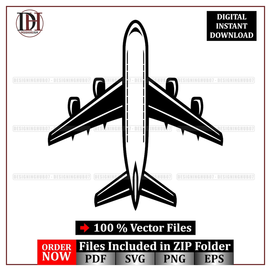 Airplane SVG, Jet Vector Clipart, Travel Logo (digital Download) - Etsy