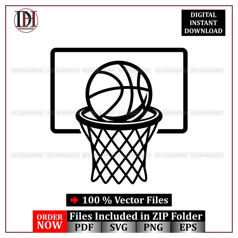 Basketball Net Svg - Etsy