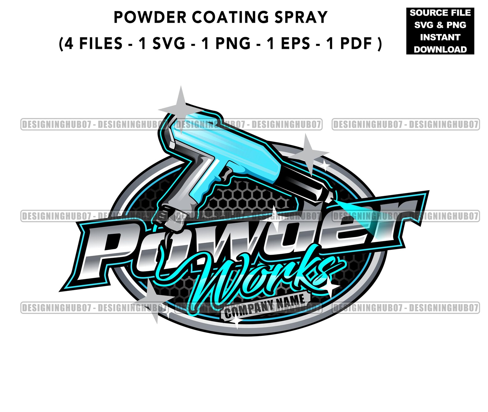 Powder Coating Logo Svg, Custom Powder Coating Spray Logo | Powderworks ...