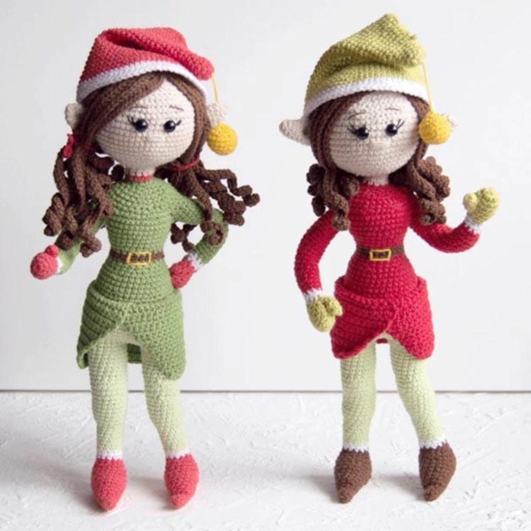 Crochet Elf Doll Pattern in PDF, Instant Download, Christmas Pattern - Etsy