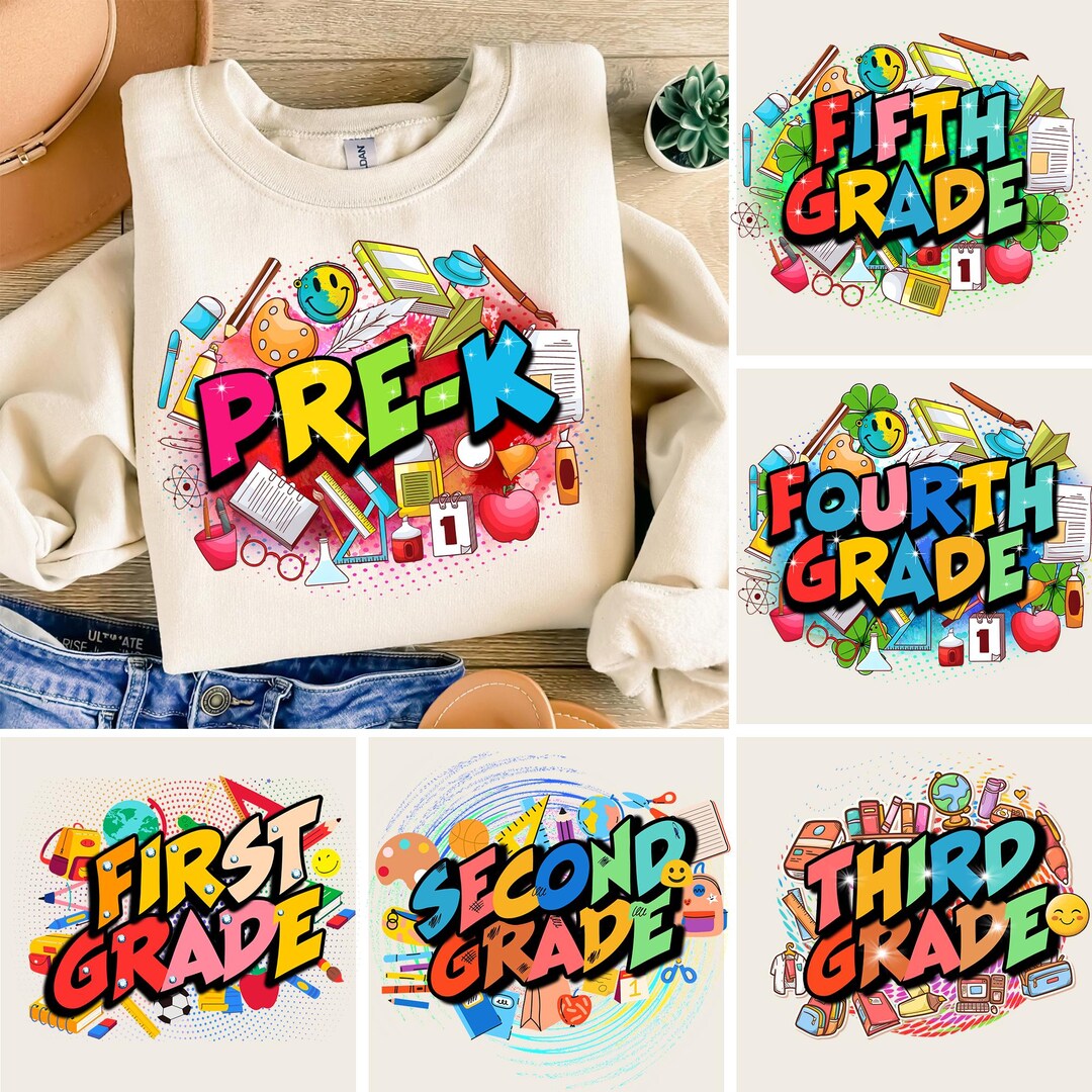 First Day of School Bundle Png, Back to School Bundle Png, School Png ...