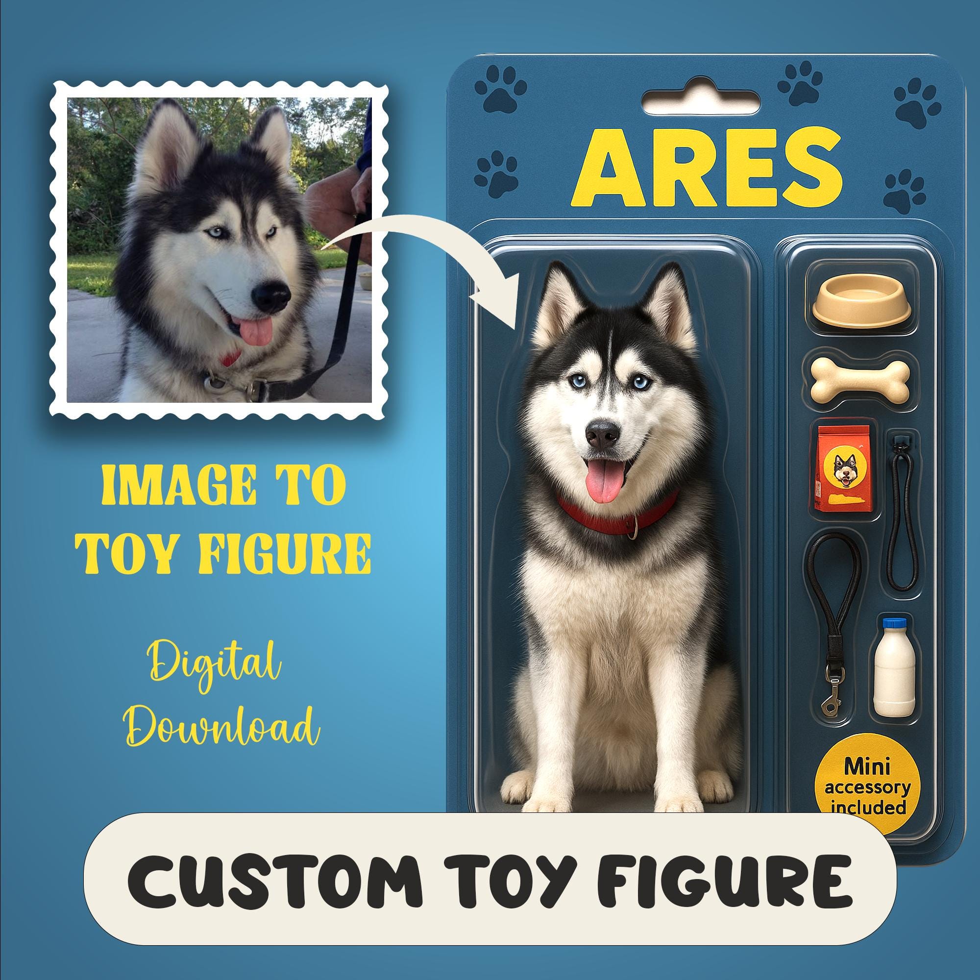 Custom Toy Figure Digital, Personalized Action Figure Design ...