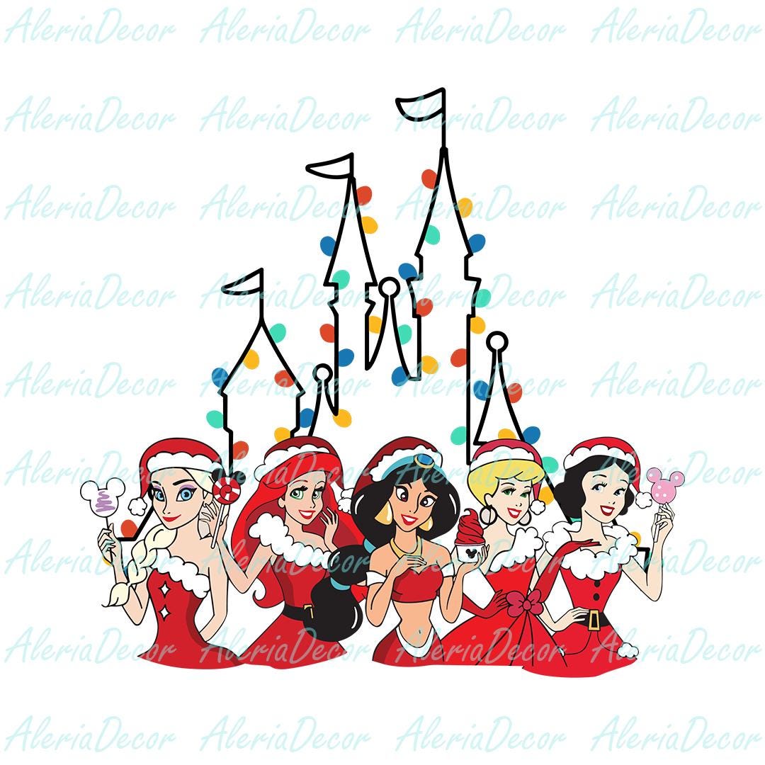 Christmas Princess PNG Clipart, Princess Squad Png, Merry Christmas Png ...
