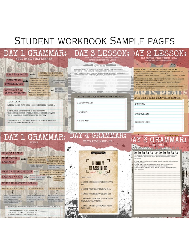 1984 Novel Study | High School Language Arts Curriculum (digital ...