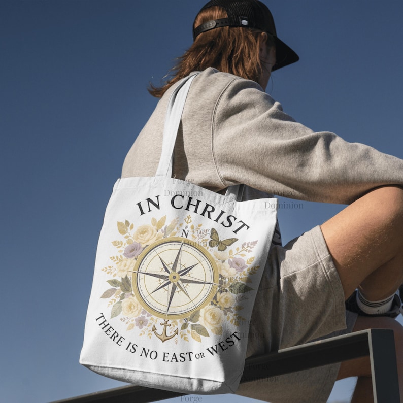 Christian Compass PNG: in Christ No East or West, Sublimation Design ...