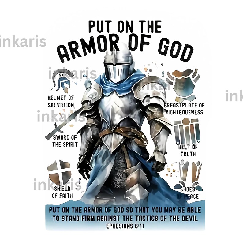 Armor of God Knight PNG • Christian Ephesians 6:11, Spiritual Warfare ...