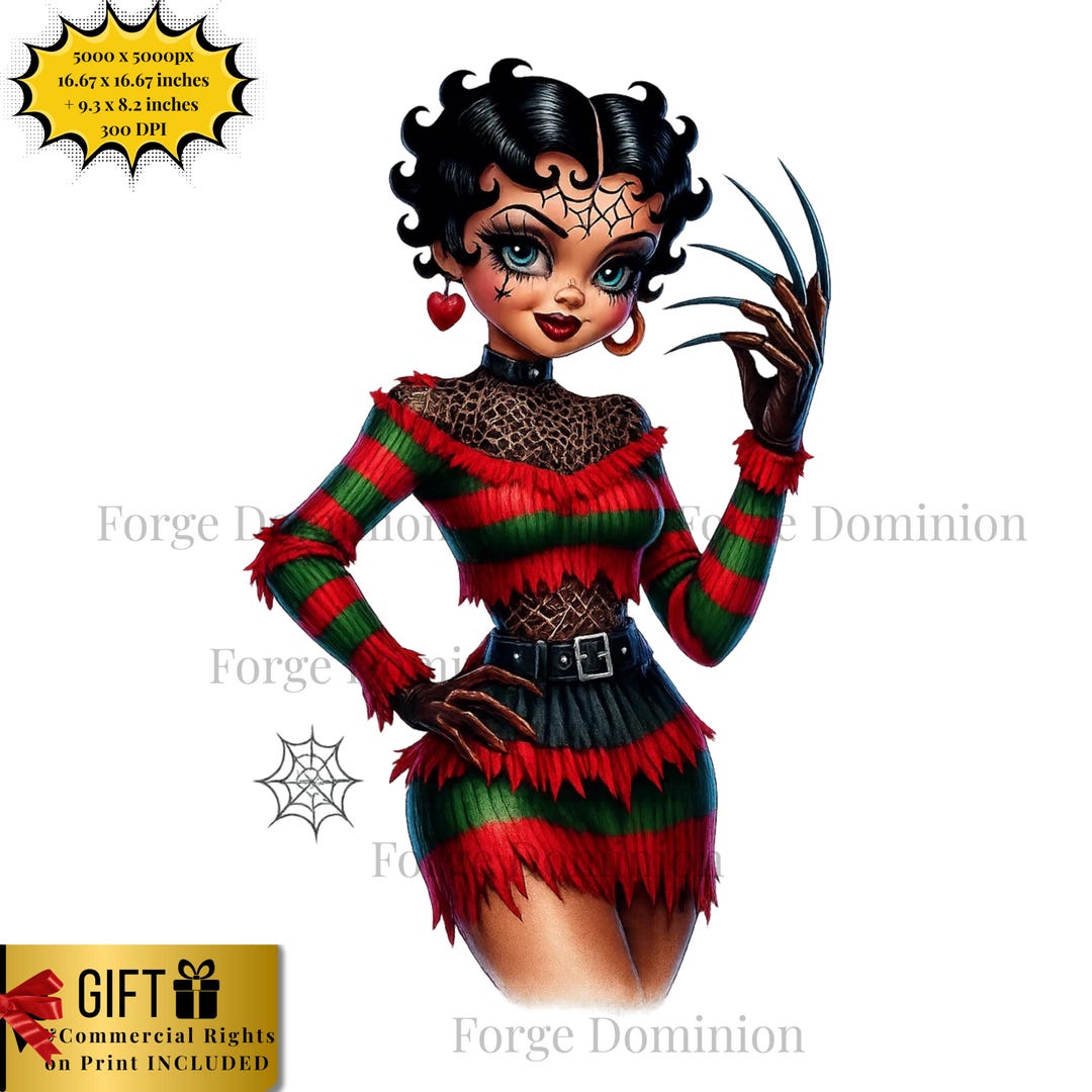 Halloween Doll Princess Horror Movie Pinup Girl PNG: Full Commercial ...