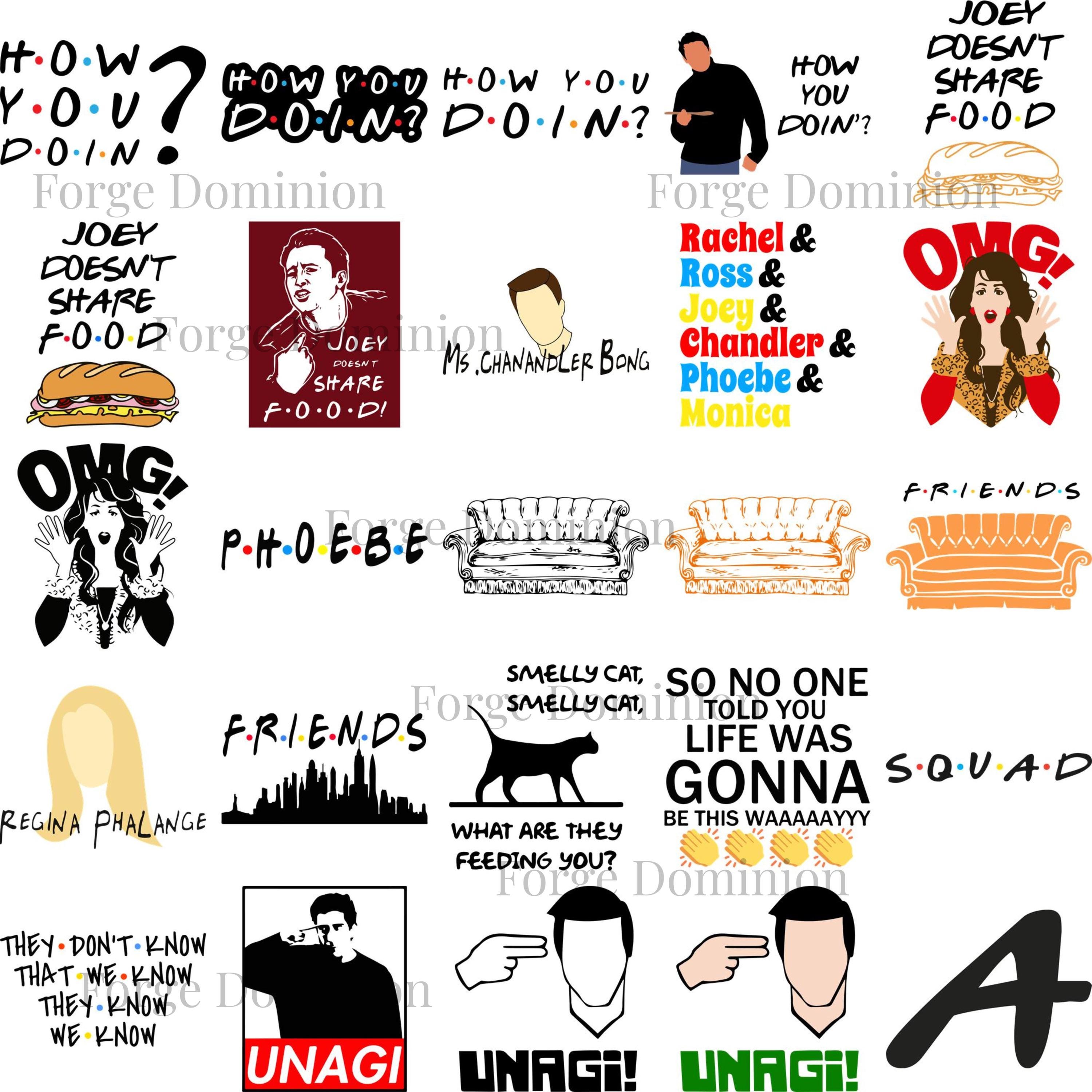 Friends Mega Bundle Clipart PNG: Sublimation PNG SVG (digital Download ...