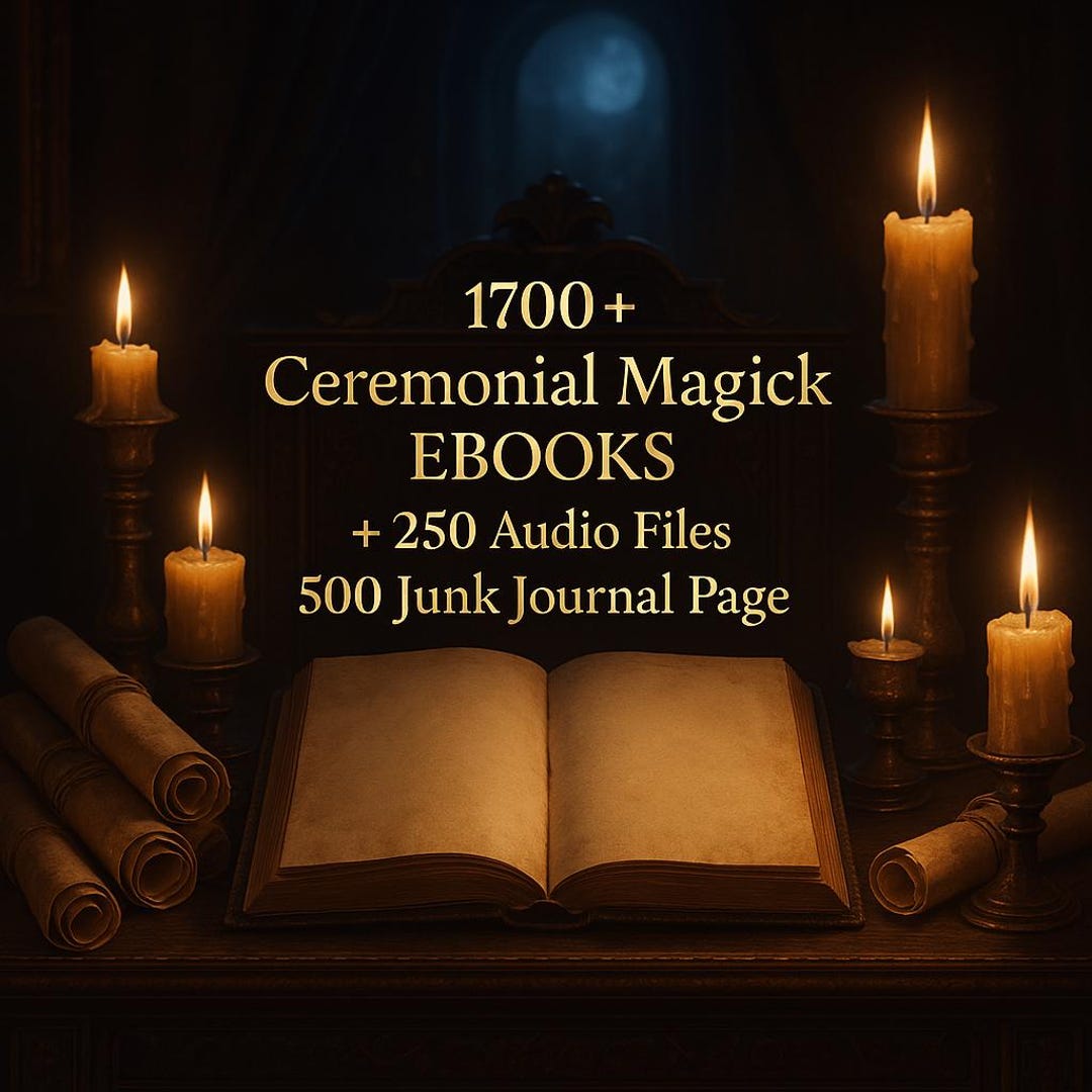Ceremonial Magick 1700+ Books + Files; Audios, Rare Books Rituals Magic ...